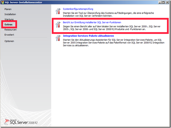 Was ist hier eigentlich installiert? SQL Server Versionen, Editionen ...